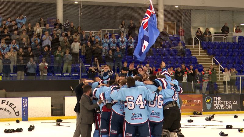 RAF Aces upset British Army Blades to win Inter Services Ice Hockey title